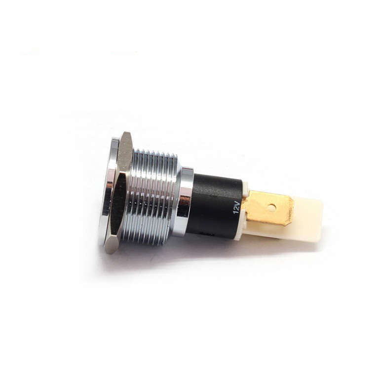 19mm FLAT LED 24v metal indicator light with reflector-Led Indicator