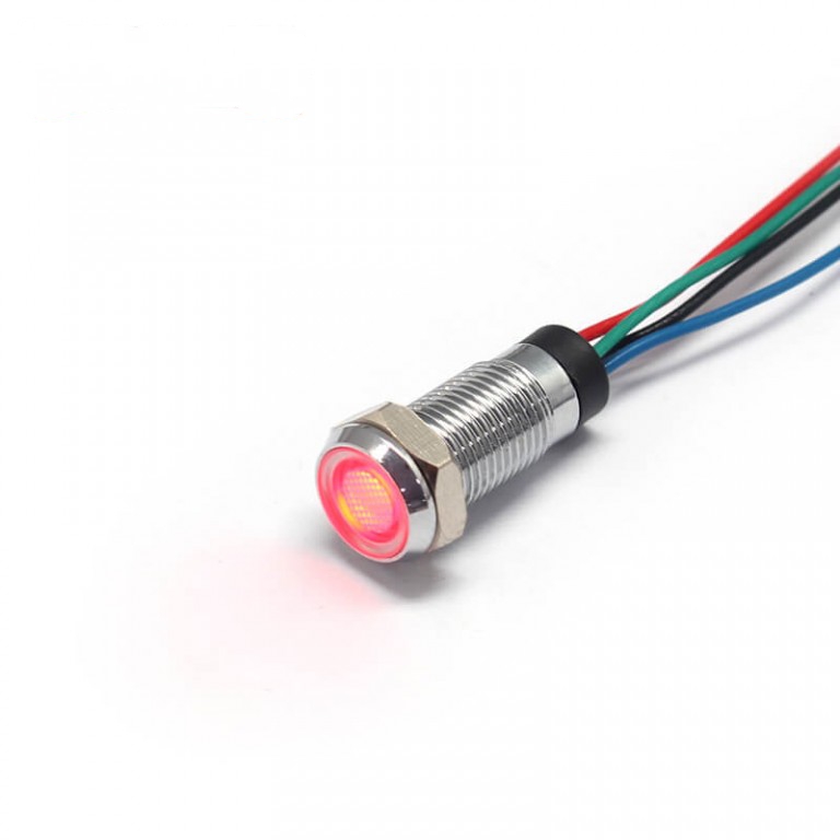 8mm Three COLOR RED GREEN BLUE 12v indicator led-Led Indicator
